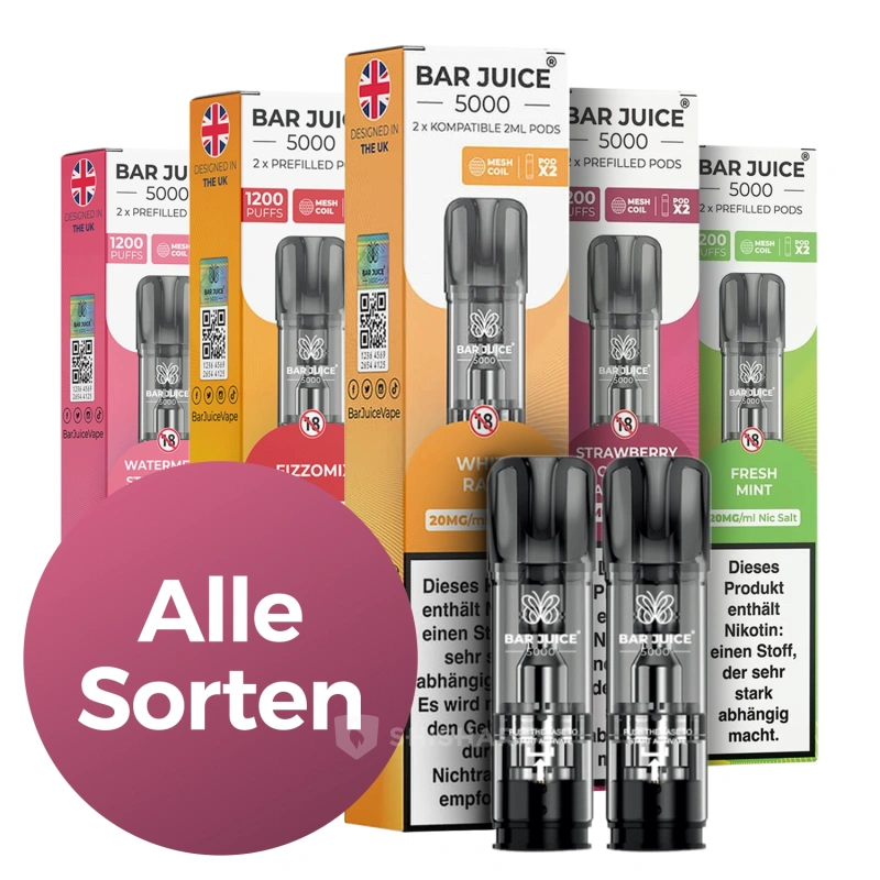 Bar Juice Pods kaufen – Alle Geschmäcker